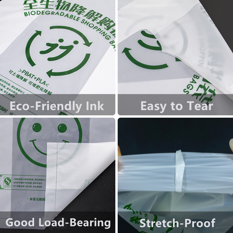 Corn starch biodegradable plastic packaging bags