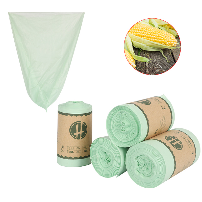 Corn starch compostable biodegradable garbage bag